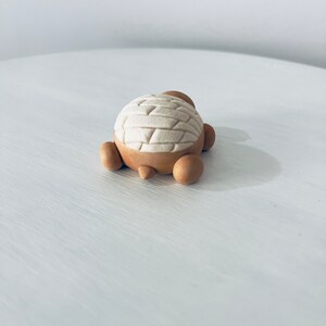 Small Mexican Turtle Concha Bread Clay Sculpture - Etsy