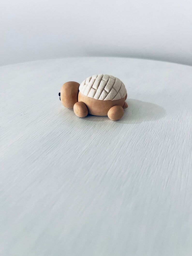 Small Mexican Turtle Concha Bread Clay Sculpture - Etsy