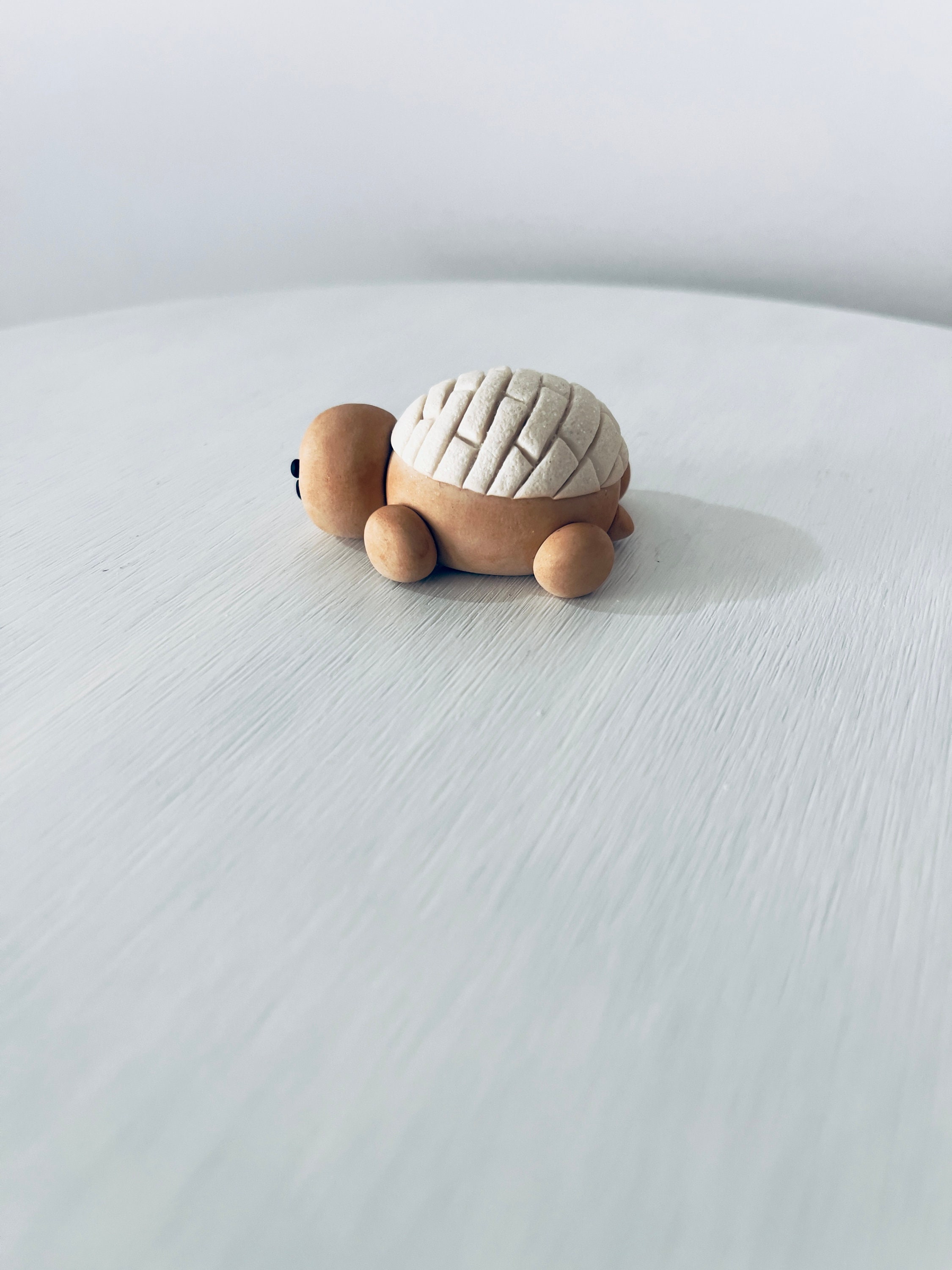 Small Mexican Turtle Concha Bread Clay Sculpture - Etsy