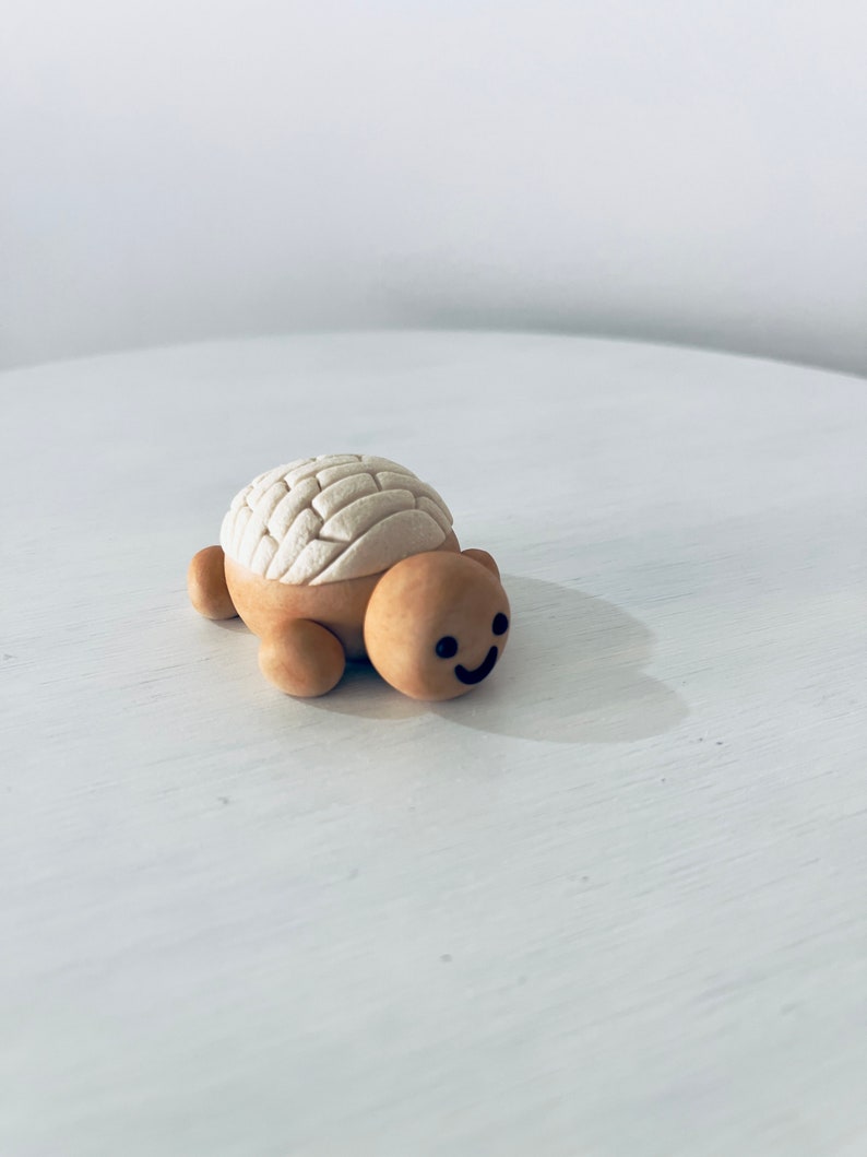 Small Mexican Turtle Concha Bread Clay Sculpture - Etsy