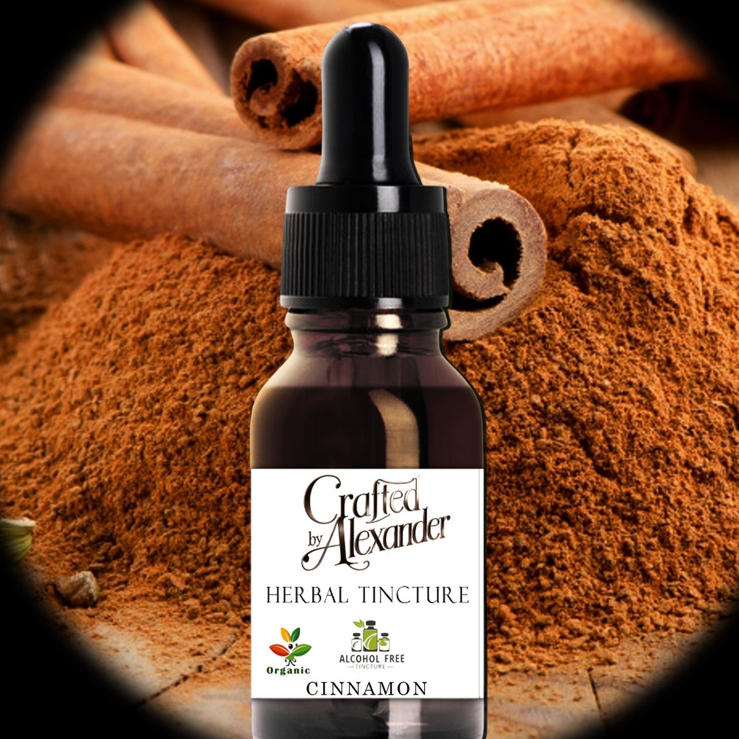 Organic Ceylon Cinnamon Tincture ALCOHOL FREE Pure Vegan Herbal ...