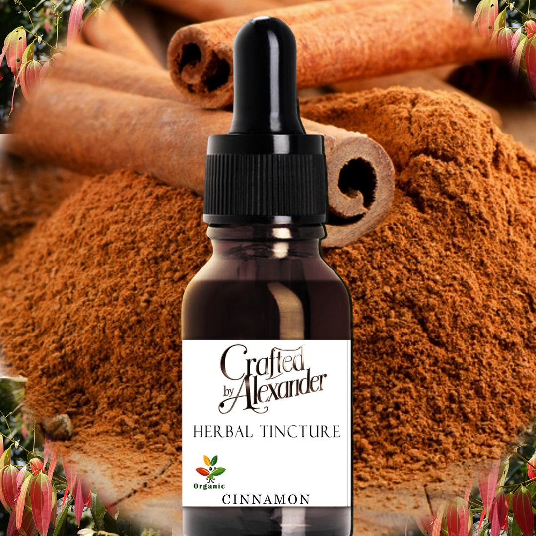 Organic Ceylon Cinnamon Tincture Pure Herbal Concentrate VEGAN Extract ...