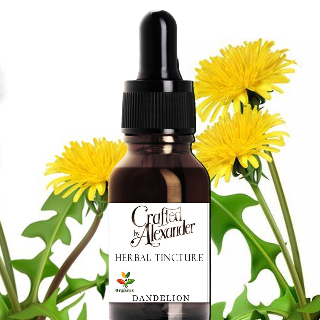Organic Dandelion Root Tincture Pure Herbal Concentrate VEGAN Extract ...