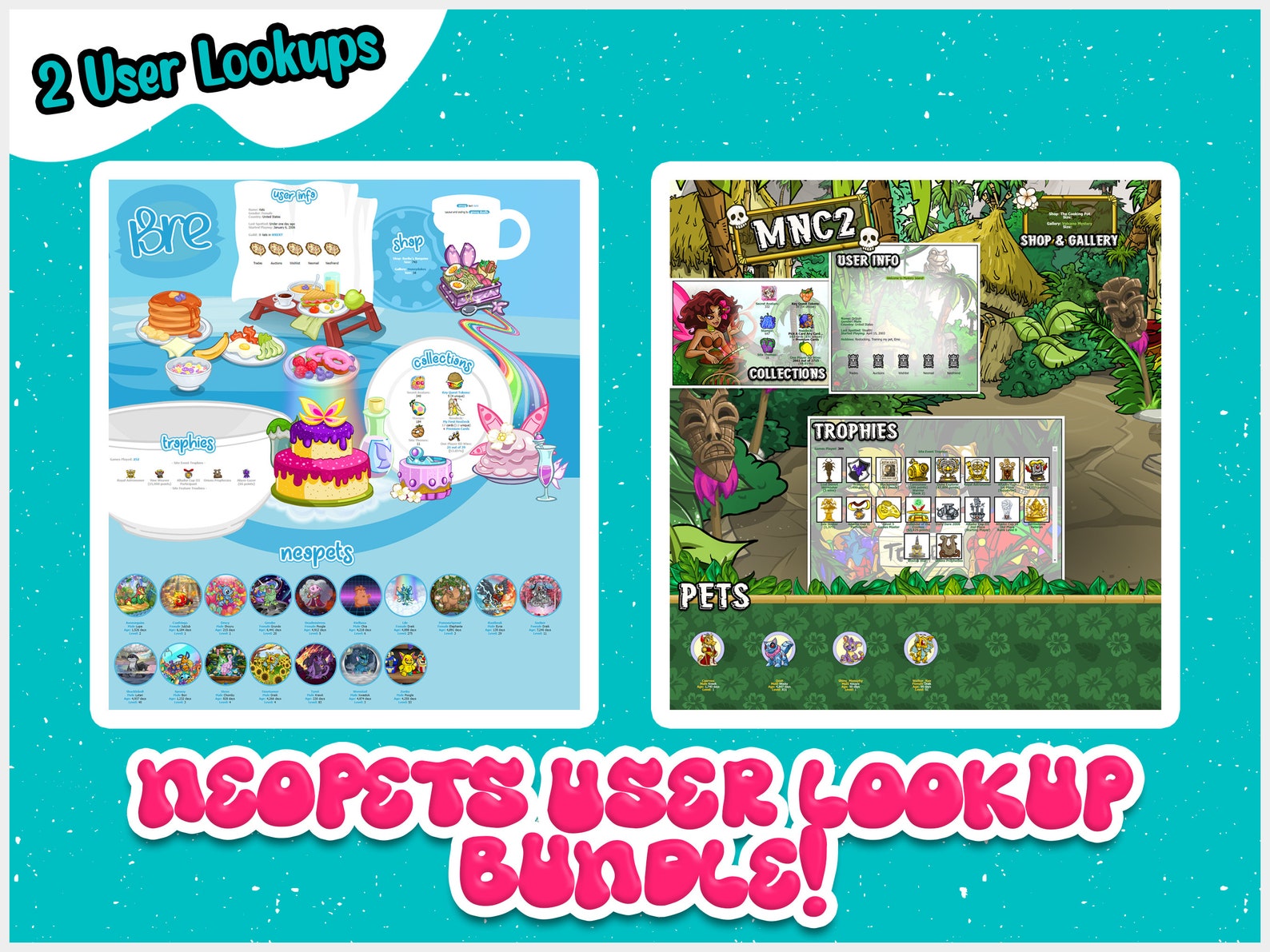 Neopets Userlookup Bundle - Etsy