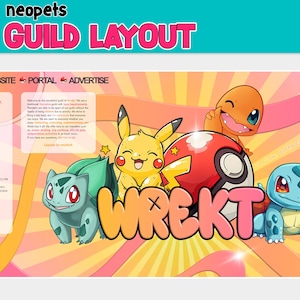 Neopets Guild Layout - Etsy