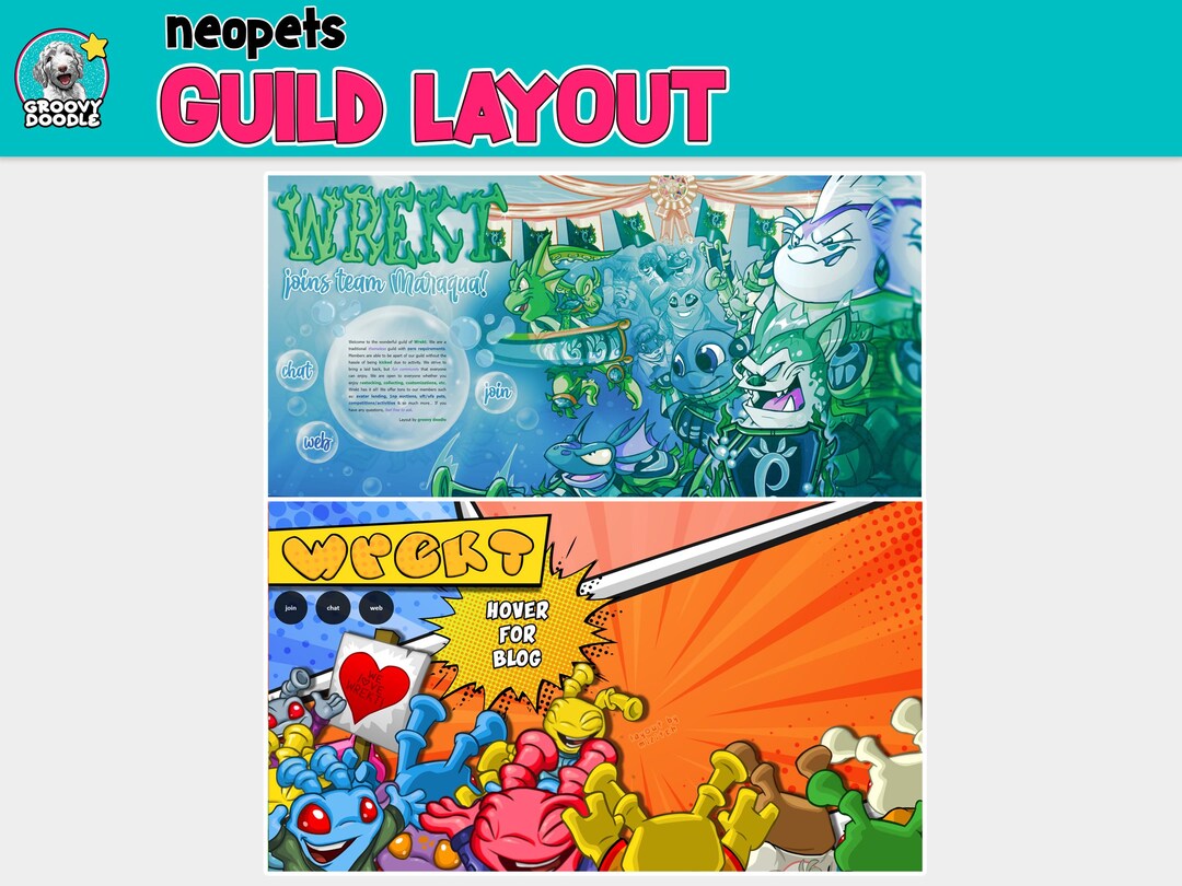Neopets Guild Layout - Etsy