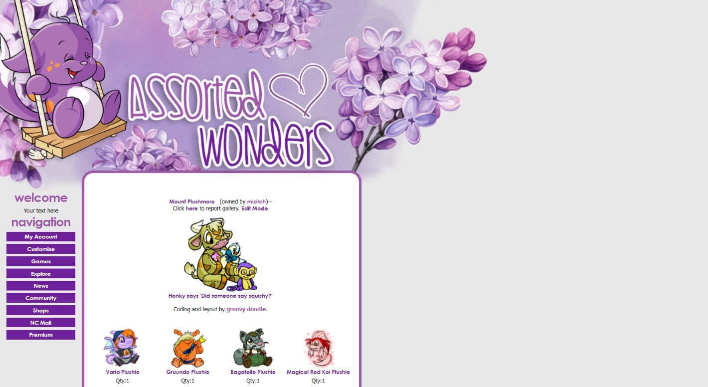 Neopets Shop/gallery Layout - Etsy