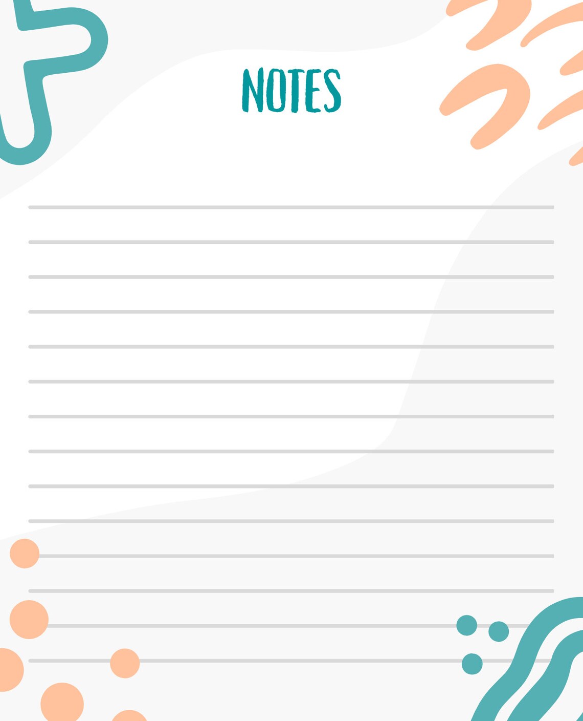 Printable Notepads Template - Etsy