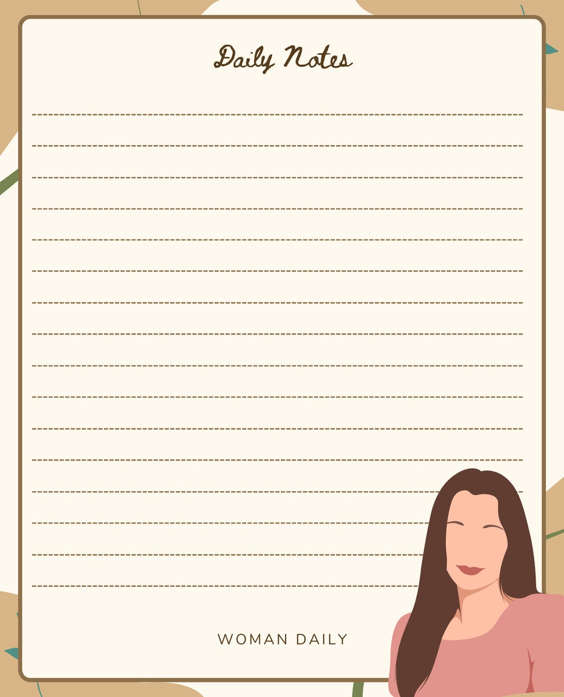 Printable Notepads Template - Etsy