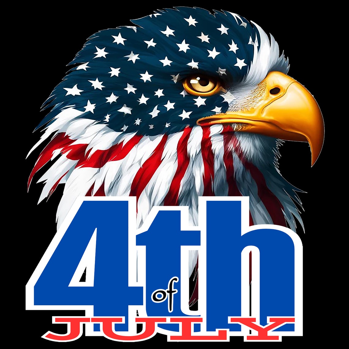 The Eagle, 4th of July, Digital File, PNG. - Etsy