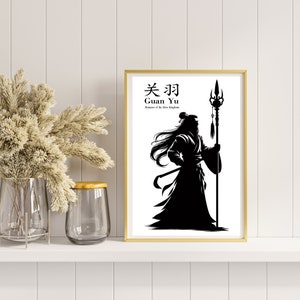 Guan Yu, Digital Art Print, Wall Art Reference, Digital Print Download ...