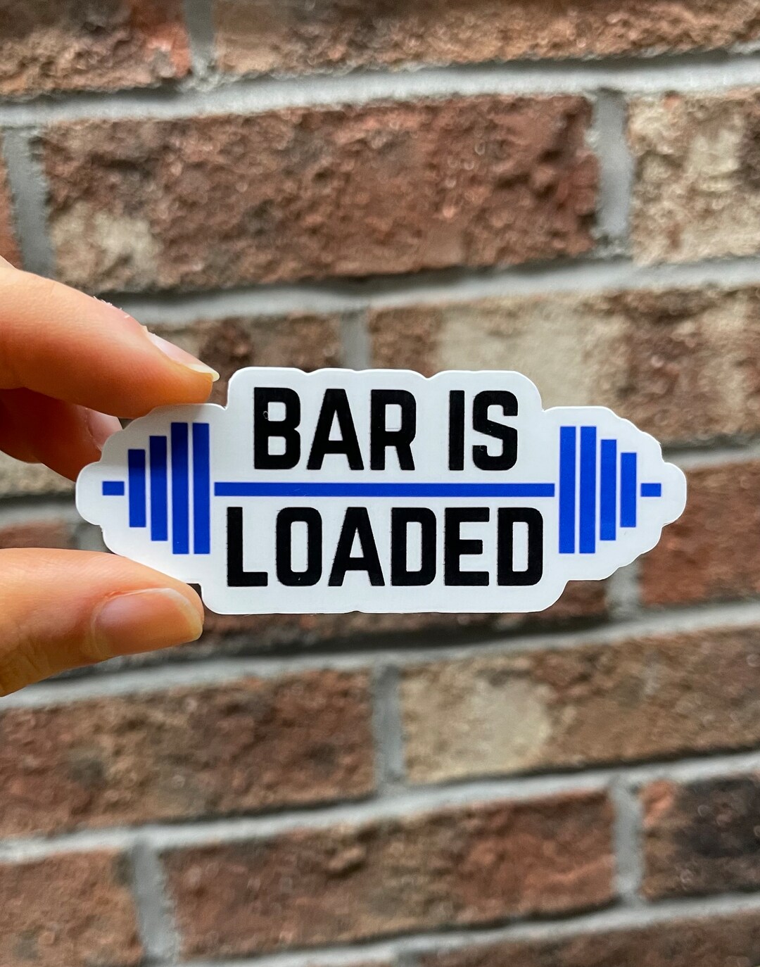 Barbell Sticker Powerlifting Competetitor Workout Sticker Gym Sticker ...