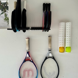 Tennis Racquet Wall Rack - Etsy