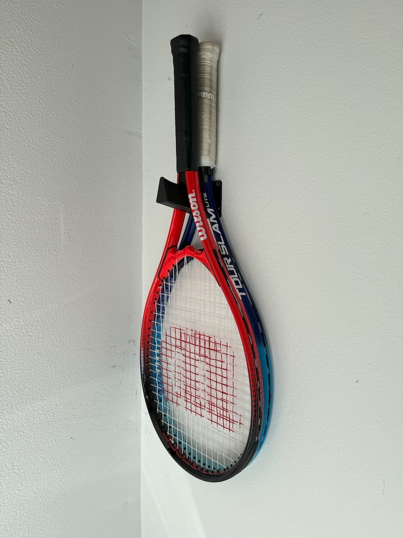 Tennis Racquet Wall Rack - Etsy