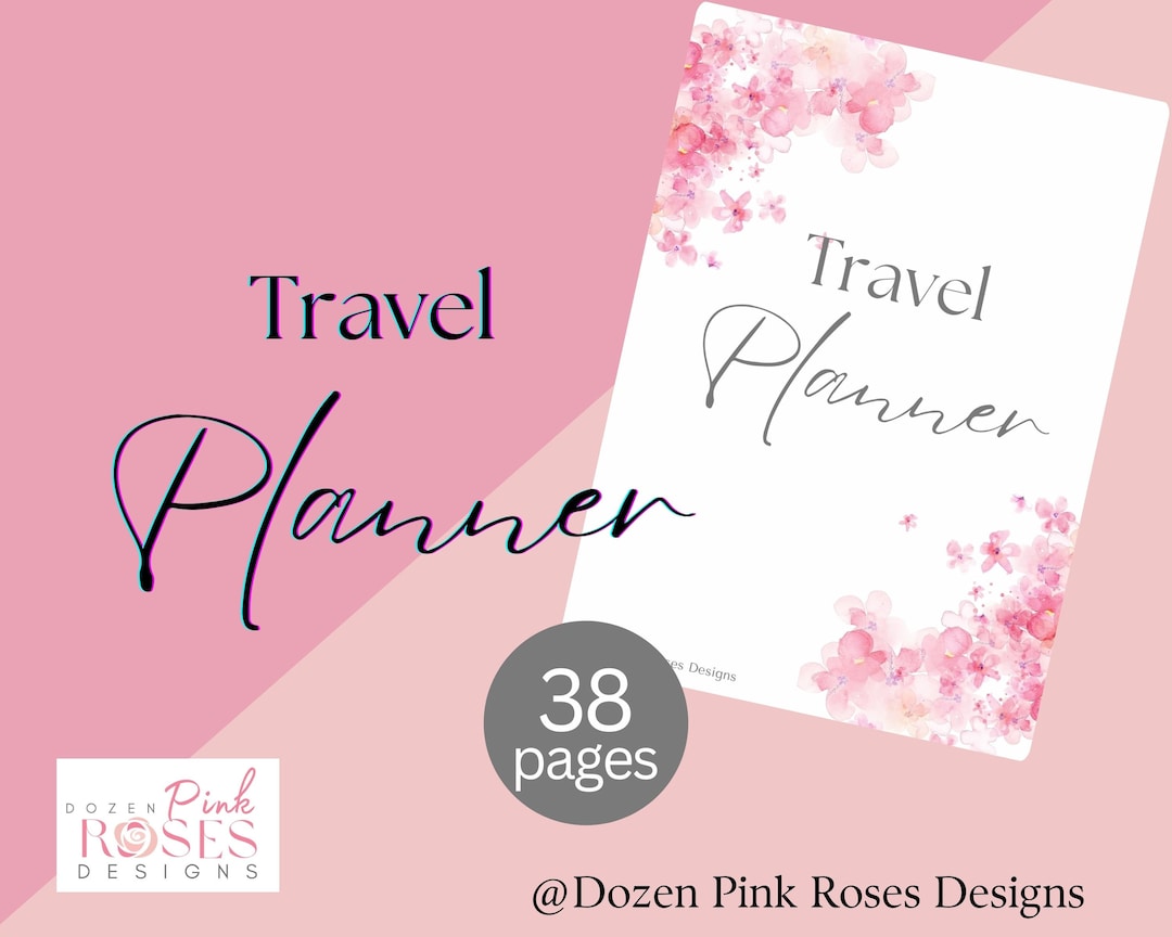 Travel Planner, Printable Itinerary, PDF Planner - Etsy