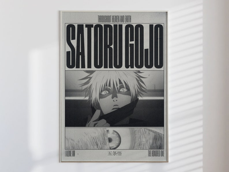 Jujutsu Kaisen SATORU GOJO V2 | 1 Piece Set Manga Art Print | Anime ...
