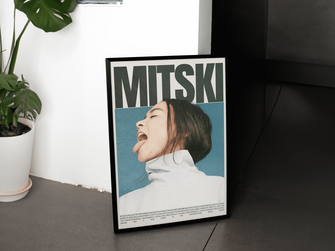 Mitski Vintage Style Music Print-minimalist Indie Music Wall Print ...