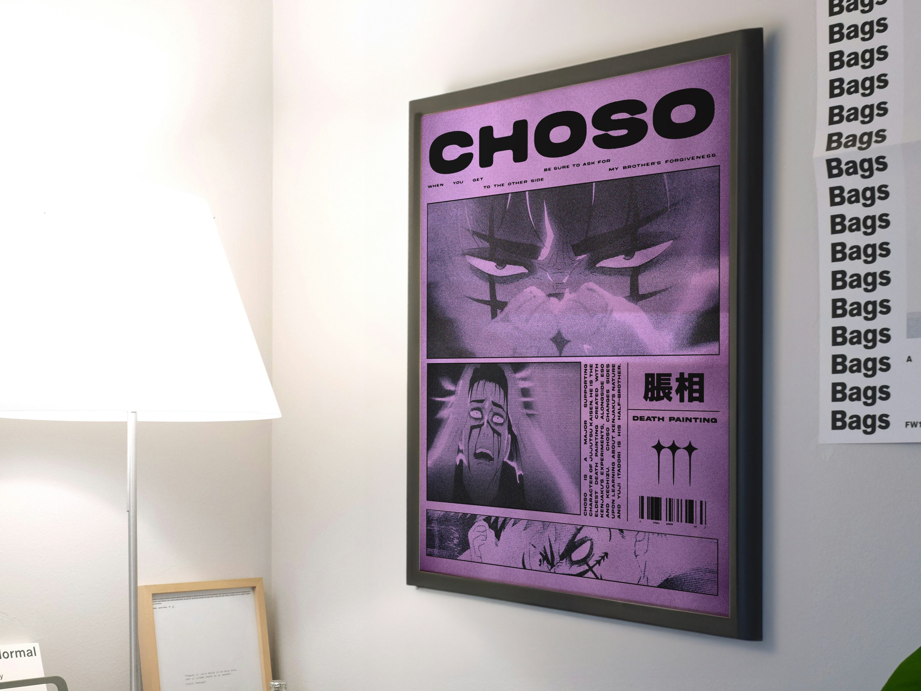 Jujutsu Kaisen Choso Poster V2 - Minimalist Anime Wall Print | Manga ...
