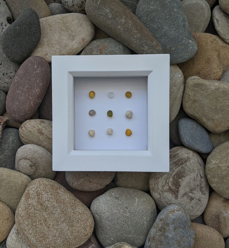 Mini Sea Treasure Grid Made From Sea Shells and Sea Glass - Etsy