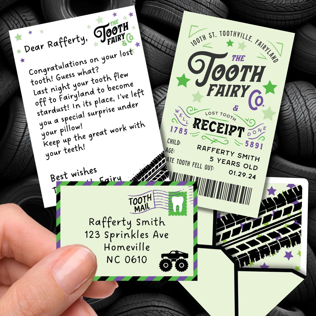 Mini Tooth Fairy Letter Boy Editable Tooth Fairy Letter Printable Lost ...