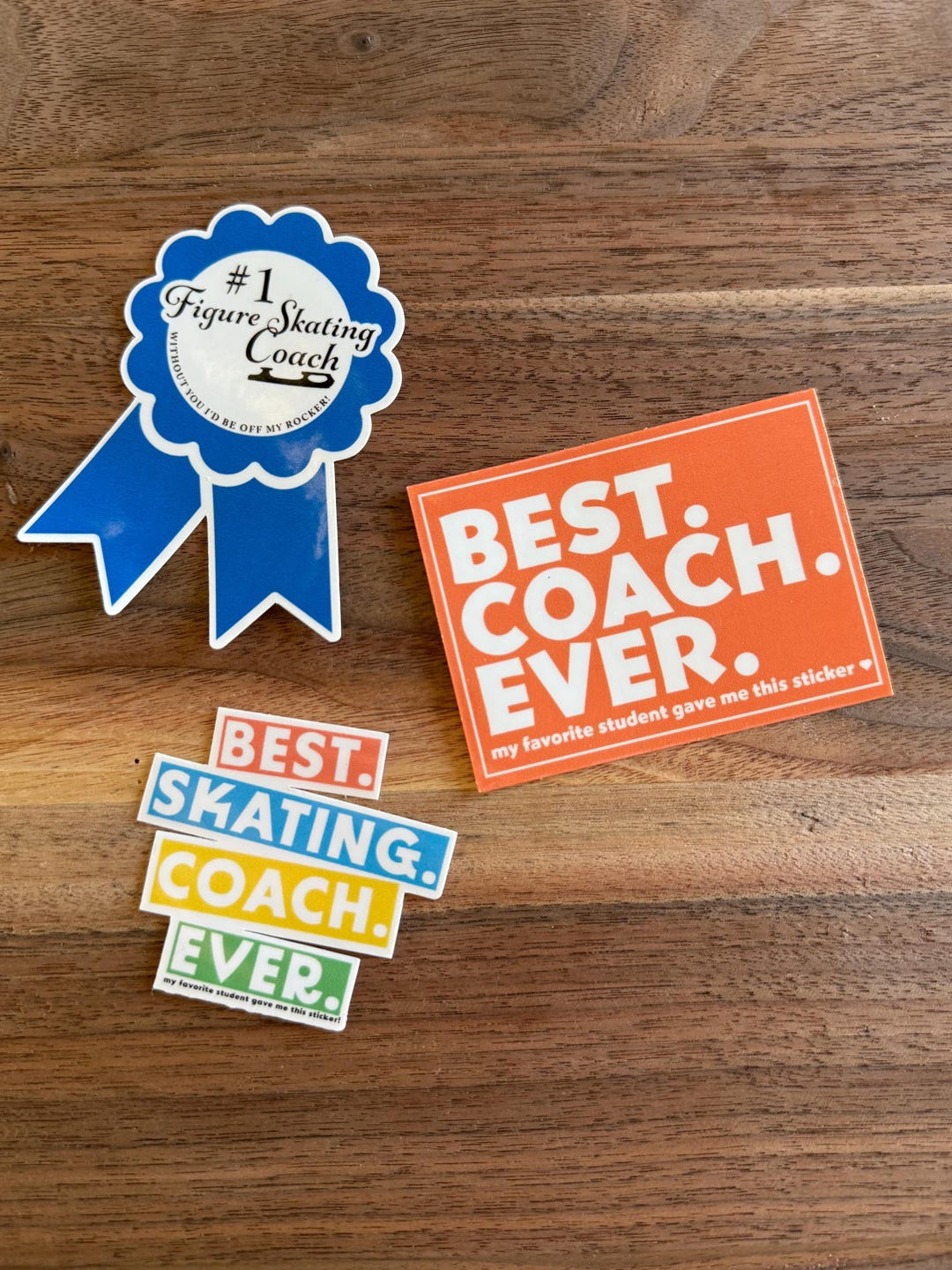 Figure Skating Coach Appreciation Stickers | Water-resistant Gift - Etsy