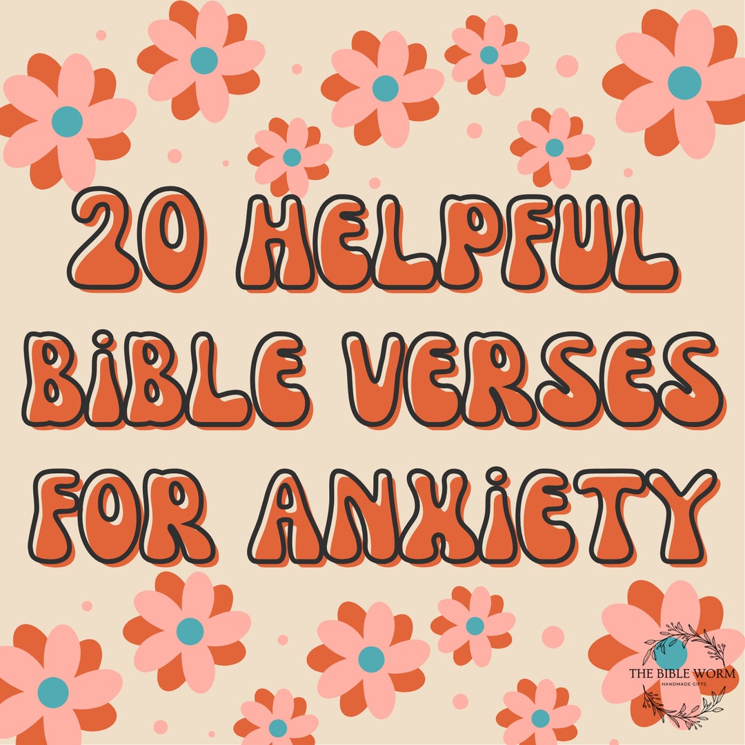 Bible Verses for Anxiety - Etsy