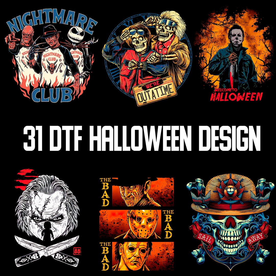 31 DTF HALLOWEEN PACK high-resolution - Etsy