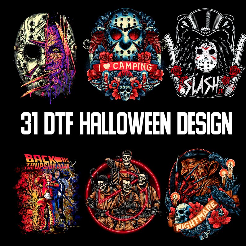31 DTF HALLOWEEN PACK high-resolution - Etsy