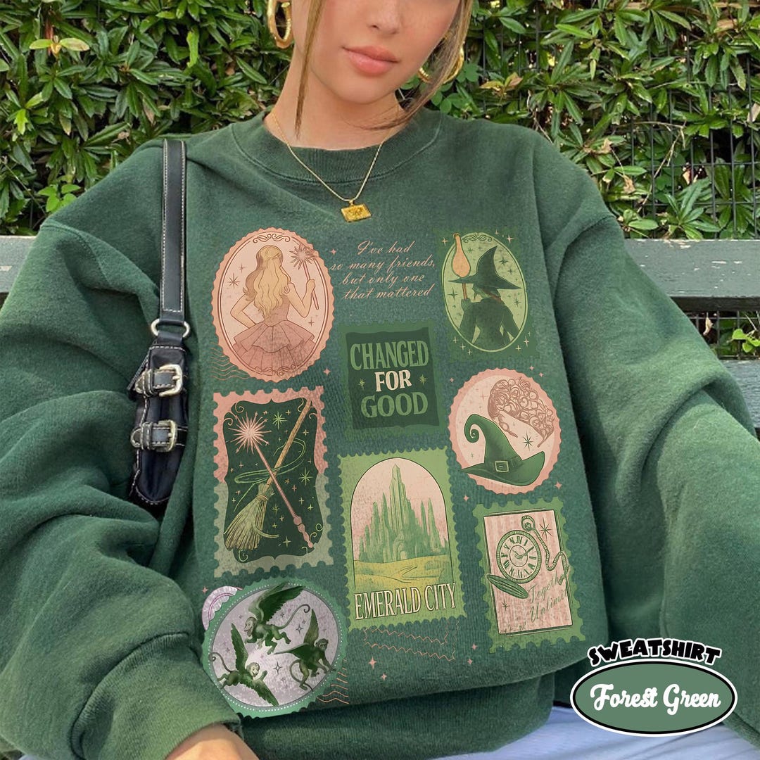 Wicked Changed for Good Stamps Shirt, Defy Gravity Broomstick Magic ...