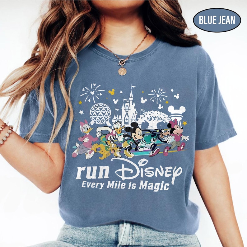 Retro Comfort Colors Mickey & Friends Rundisney Shirts, Every Mile is ...