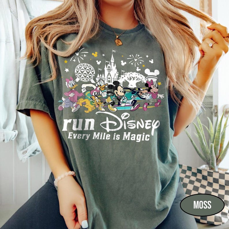 Retro Comfort Colors Mickey & Friends Rundisney Shirts, Every Mile is ...