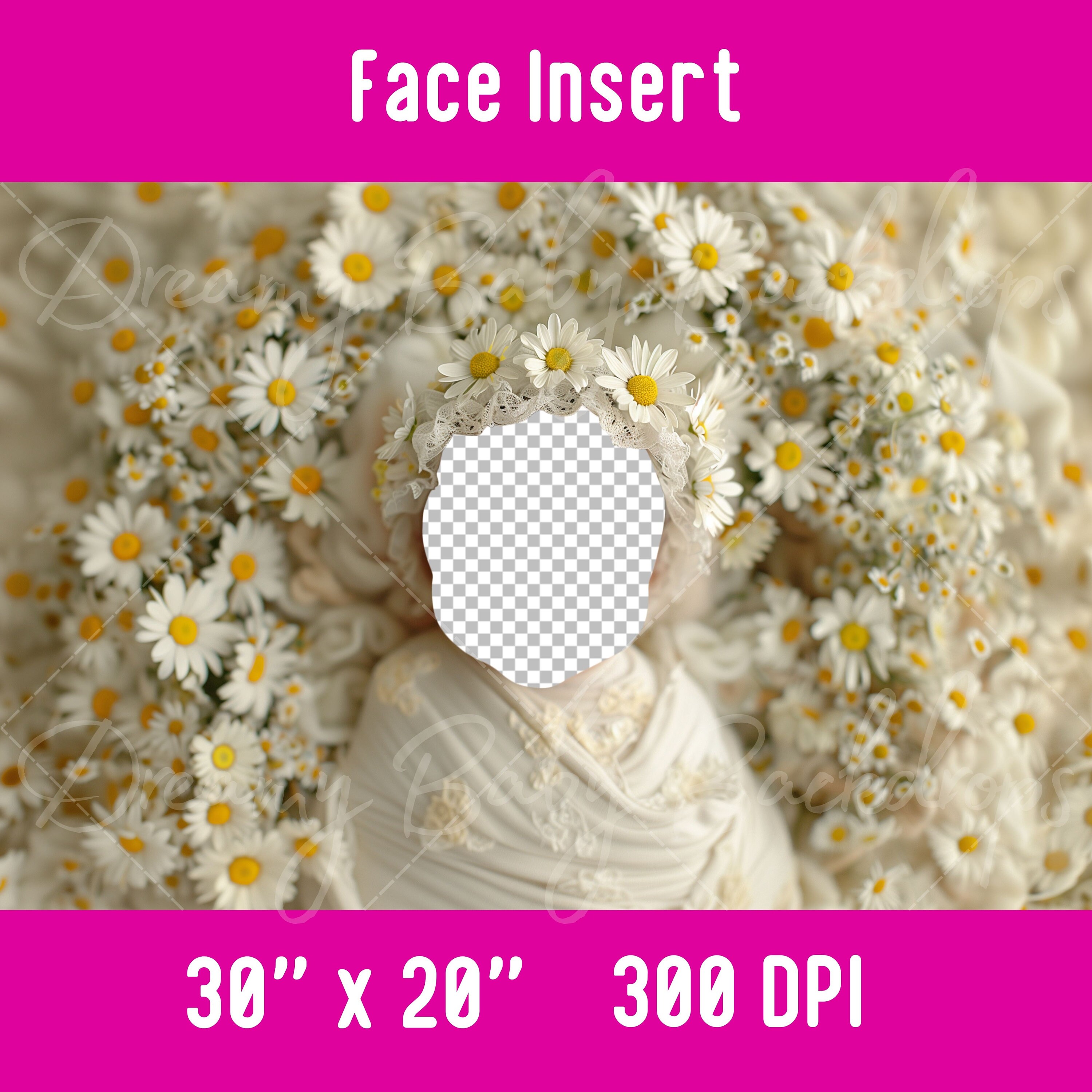 Newborn Digital Backdrop Face Insert, Newborn Baby Infant Faceswap ...