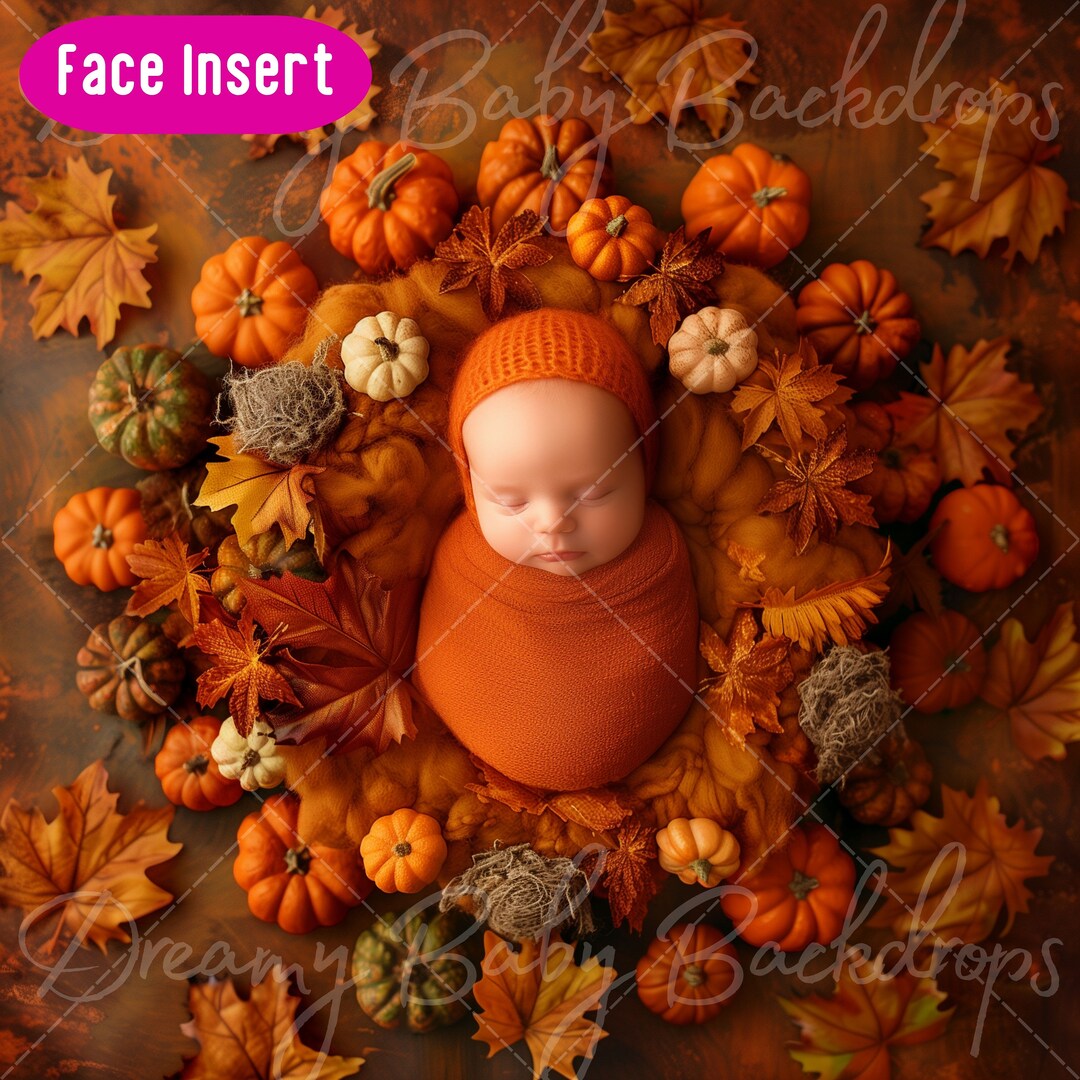 Newborn Digital Backdrop Face Insert, Newborn Baby Infant Faceswap ...