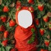 Newborn Digital Backdrop Face Insert, Newborn Baby Strawberry Faceswap ...