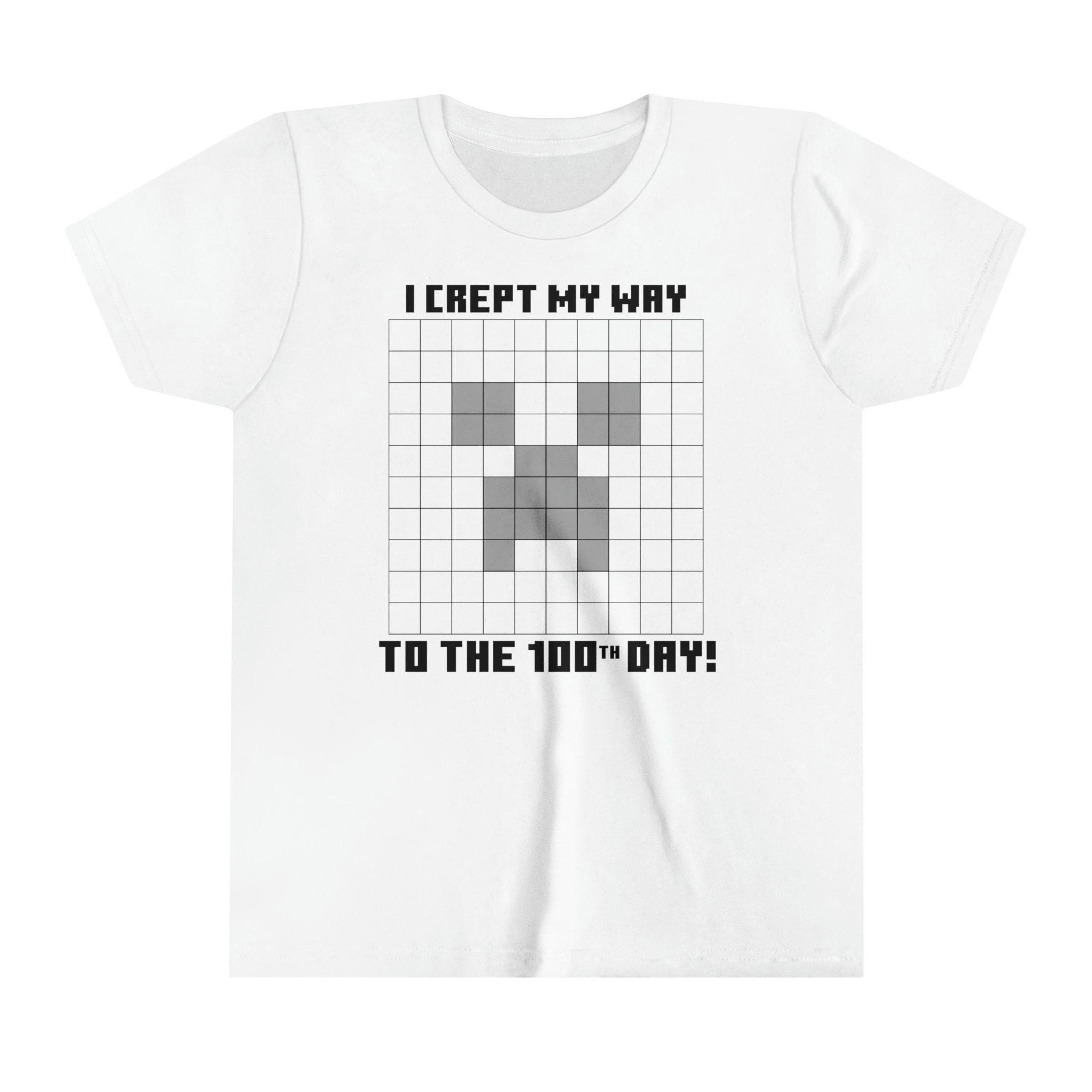 DIY 100 Days of School Minecraft Creeper Shirt, Crept My Way to the ...