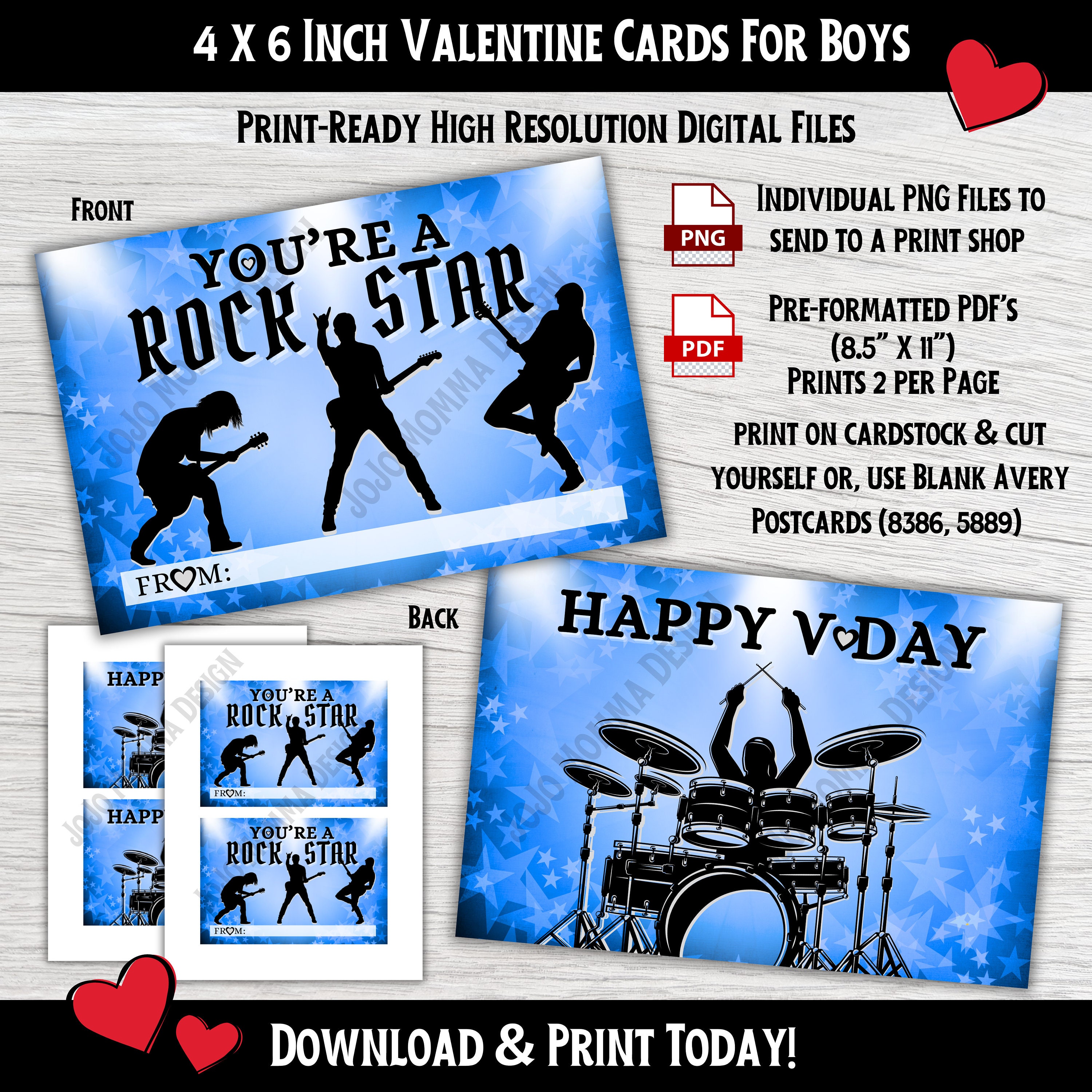 Printable Valentine Cards for Boys, Cool Valentine Cards, Boy Classroom ...