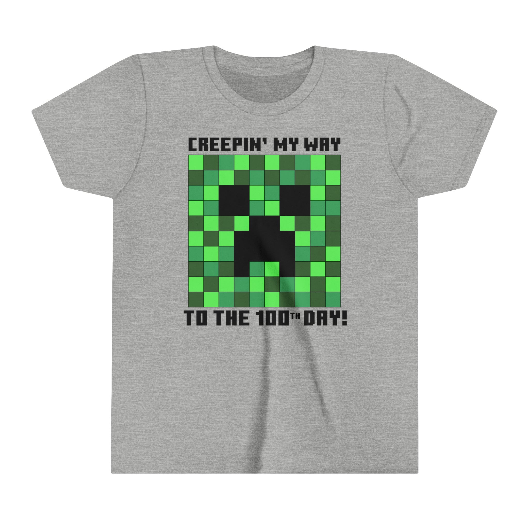 100 Days of School Minecraft Creeper Shirt, Creepin' My Way to the ...