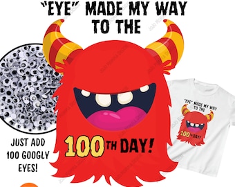 Printable 100 Days of School Shirt - Eye Made My Way - Silly Green ...