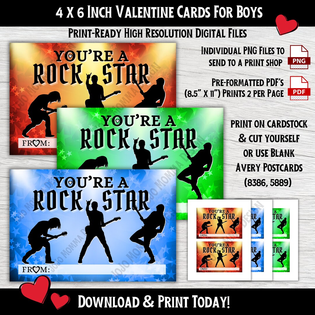 Printable Valentine Cards for Kids, Cool Valentine Cards, Boy Classroom ...