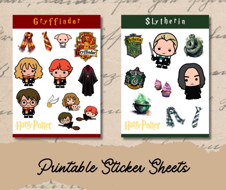 Printable Stickers for Journal and Tumbler Magical World Wizarding ...