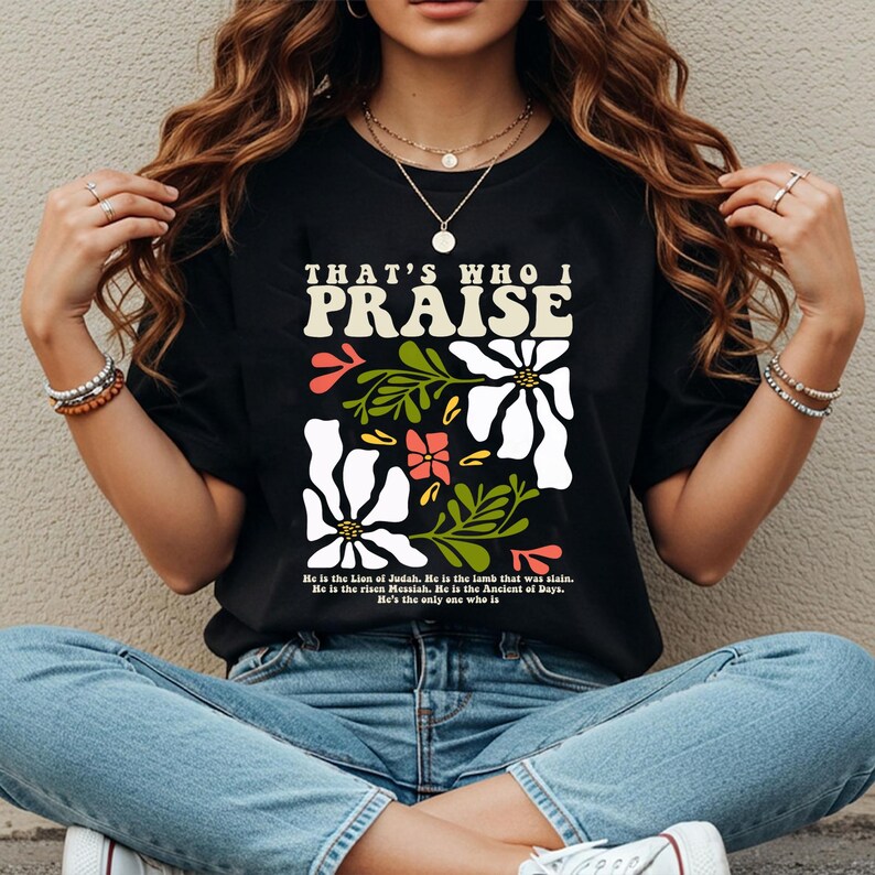 Brandon That's Who I Praise Jesus Christian Lake Merch Png, Digital ...
