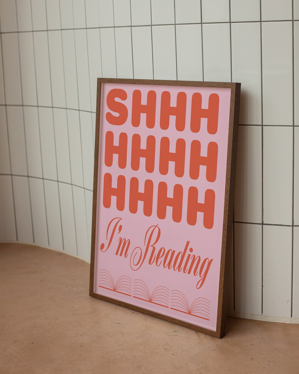 SHHH I'm Reading Print: Bookish Library Art (digital Download) - Etsy