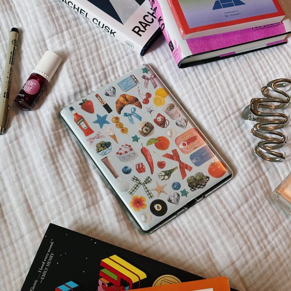 Blue Vintage Picnic Kindle Insert Digital Download Cutout Kindle ...