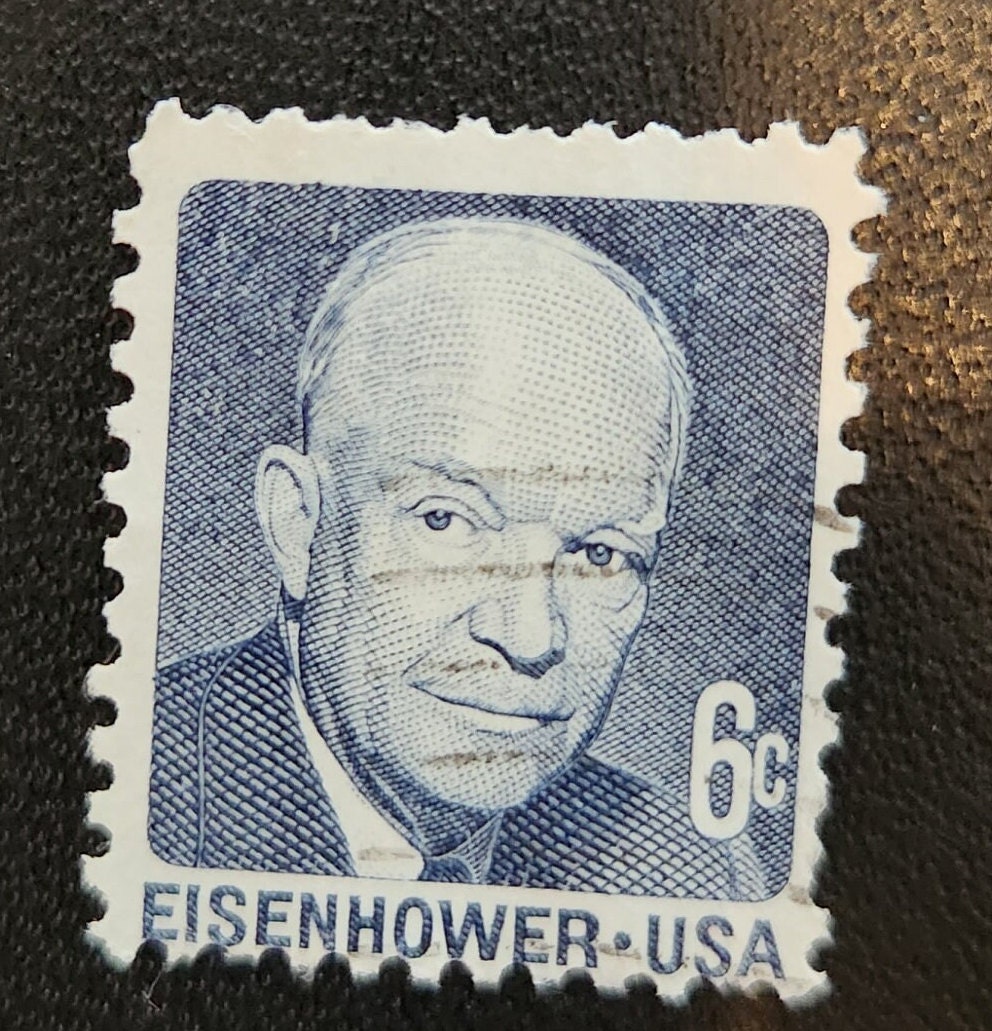 Classic Blue Eisenhower 6 Cent U.S. Postage Stamp - Etsy