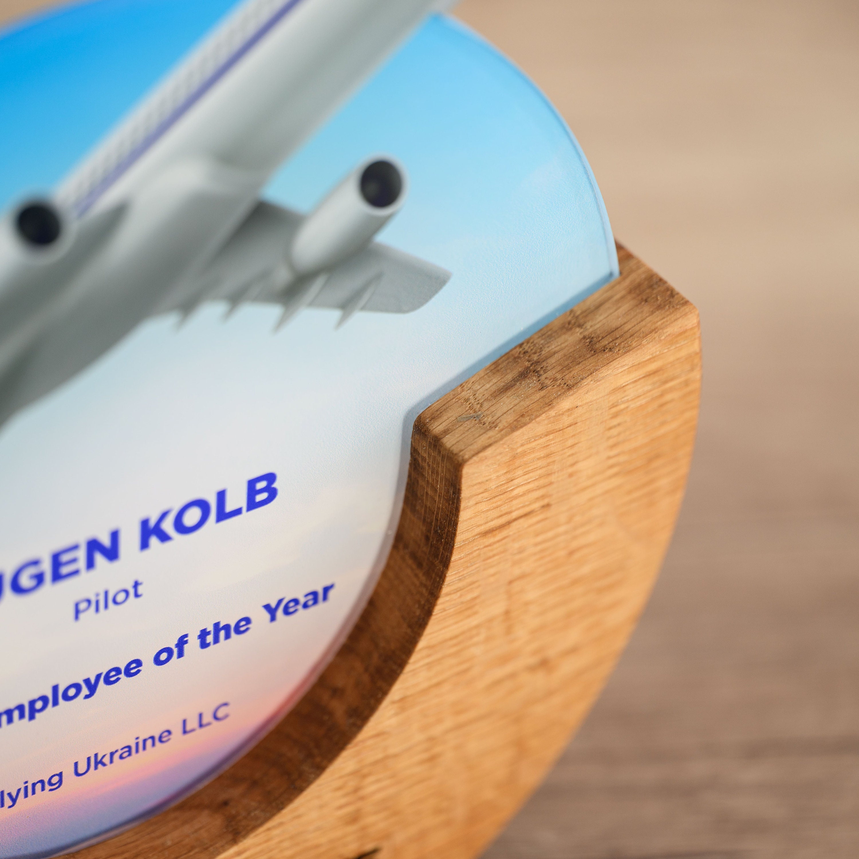 Customizable Wood and Acrylic Trophy - Custom Trophies, Business ...