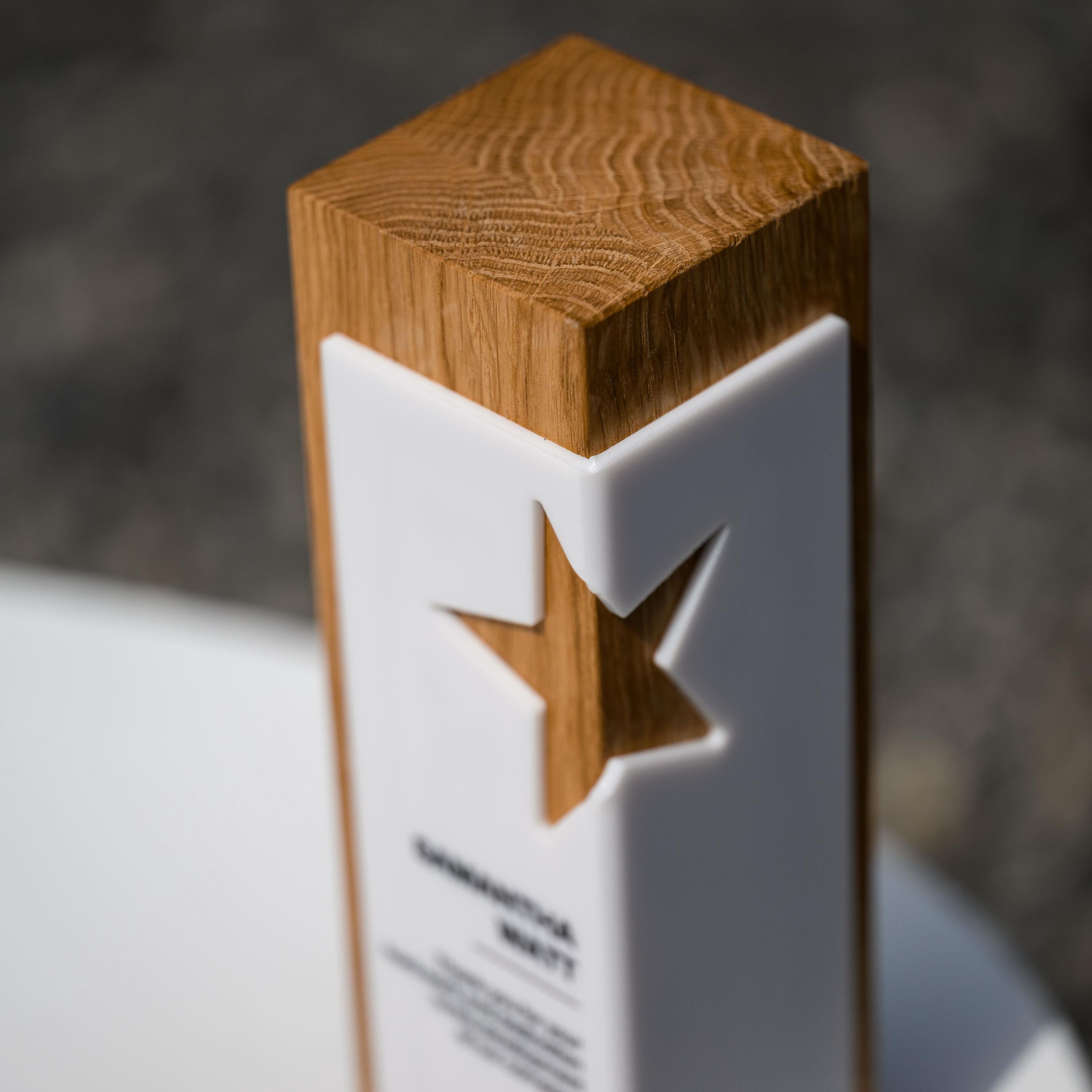 Modern Wood and Acrylic Recognition Award - Custom Business Gift - Etsy