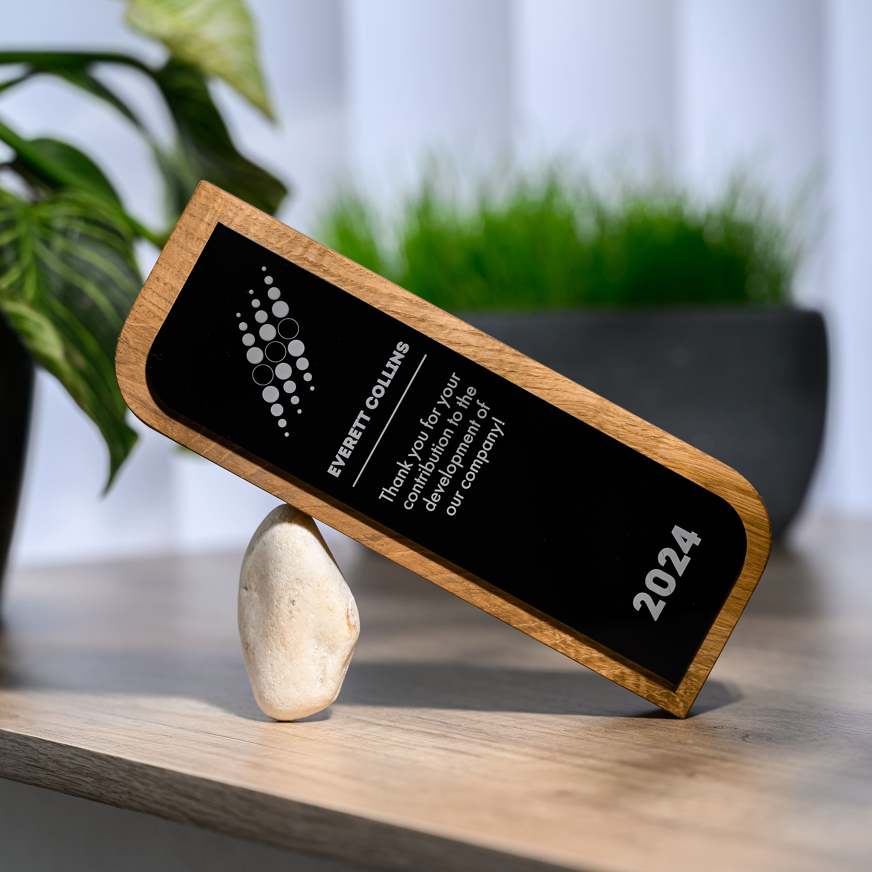 Tailored Wood and Acrylic Trophy Customizable Trophies, Business ...