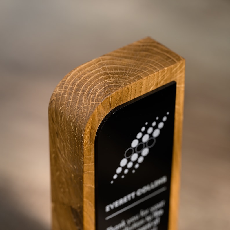 Tailored Wood and Acrylic Trophy - Customizable Trophies, Business ...