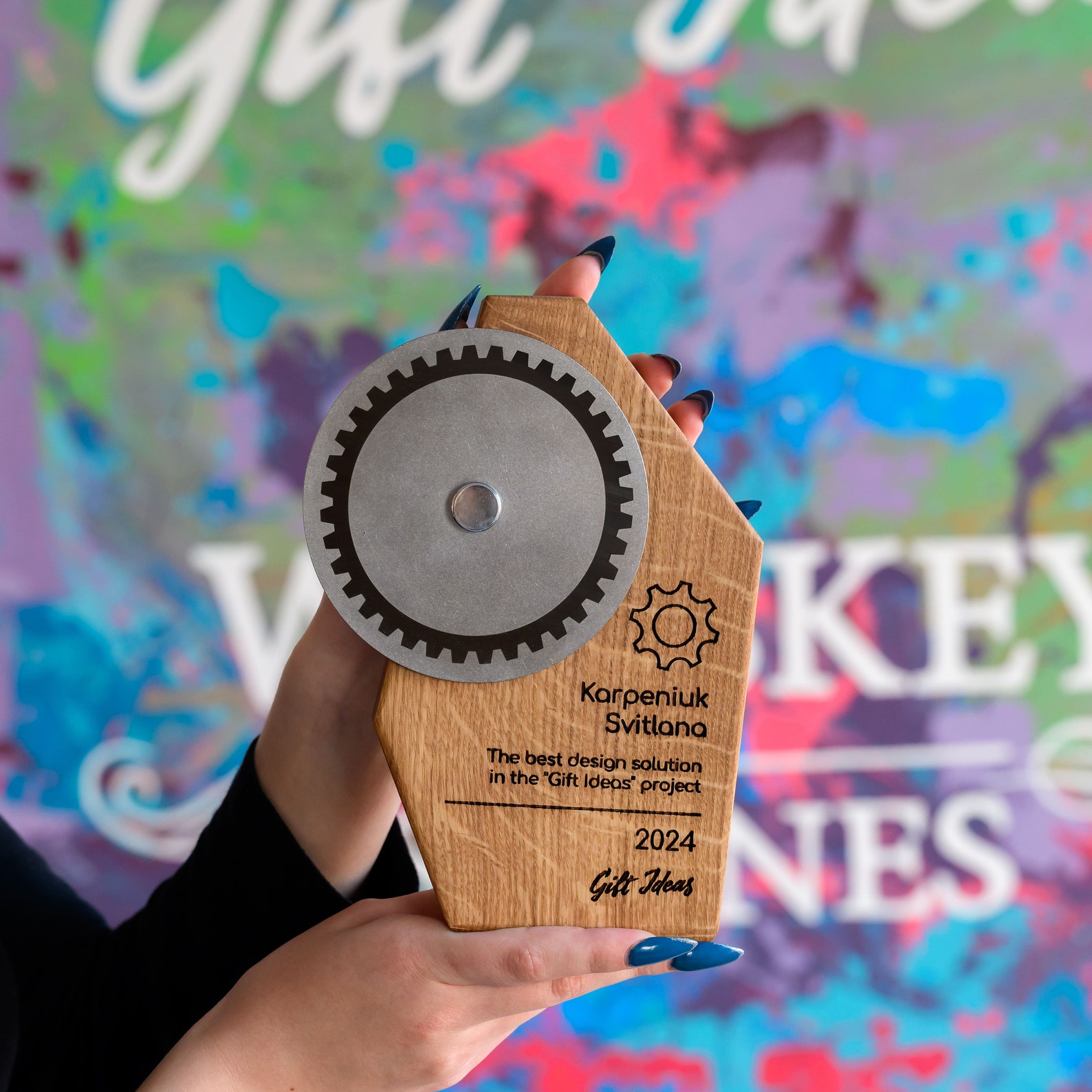 Personalized Wooden Trophy Corporate Award and Retirement Plaque Unique ...