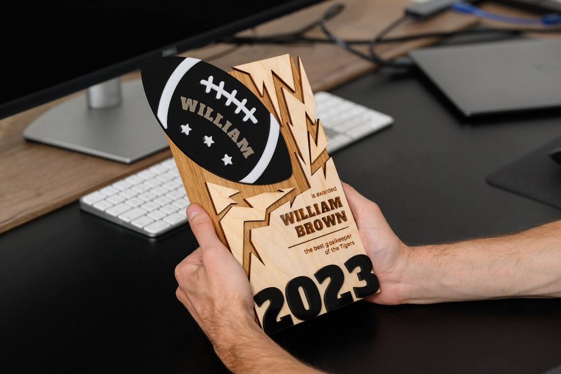 American Football Prize - Custom Rugby Trophy, Football Award, American ...